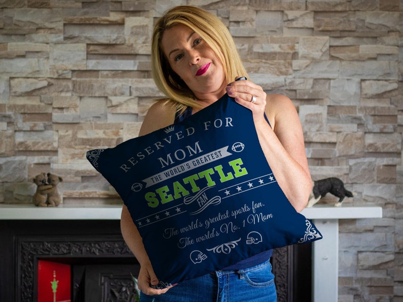 Personalized Seattle Football Pillow Case Unique Custom Gift - Etsy