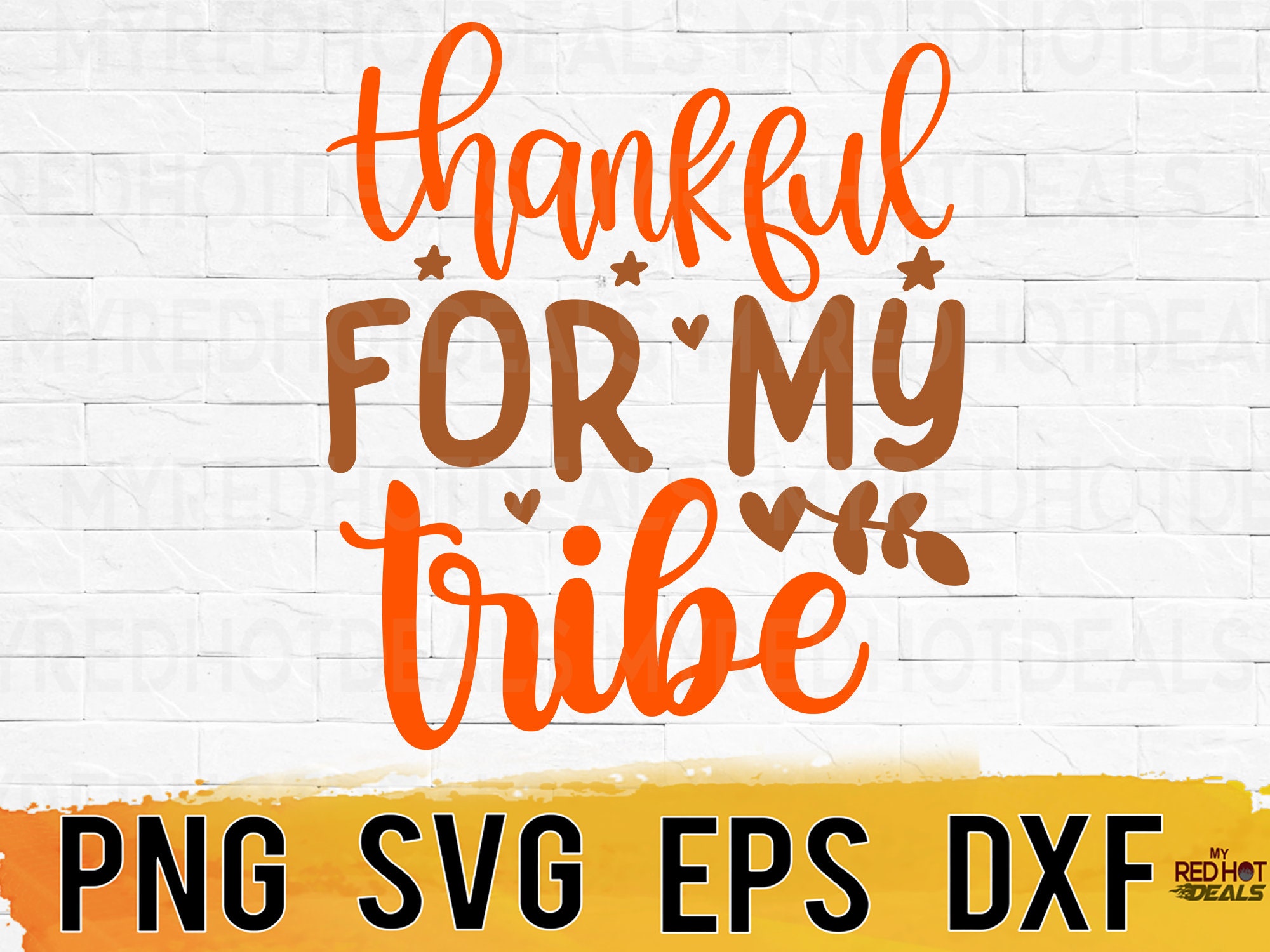 Thankful for My Tribe Thanksgiving Fall Designs Svg Png Eps | Etsy