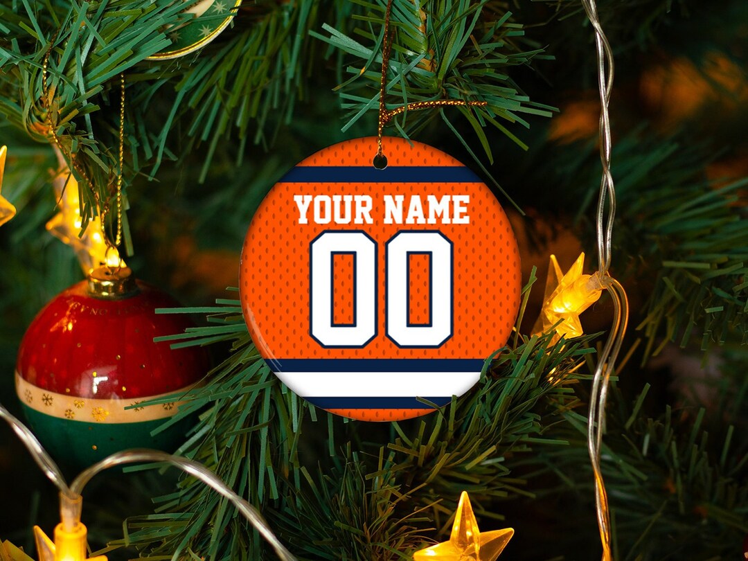 Personalized Denver Broncos Football Ceramic Christmas Ornament Decor ...