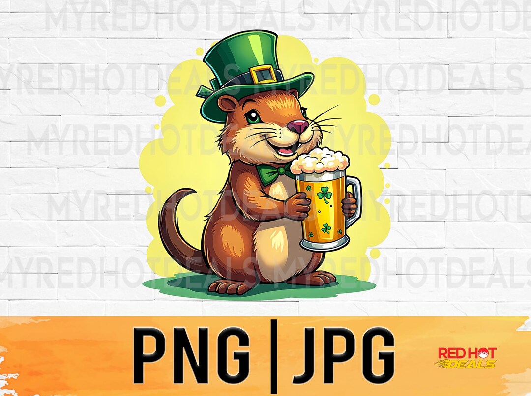 Cute Capybara Leprechaun St Patricks Day Shirts PNG Clipart, Saint ...