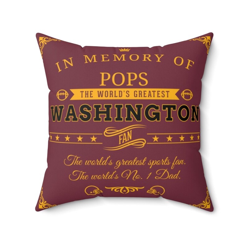 In Memory of Washington Commies Fans Personalized Football Gift, Unique ...