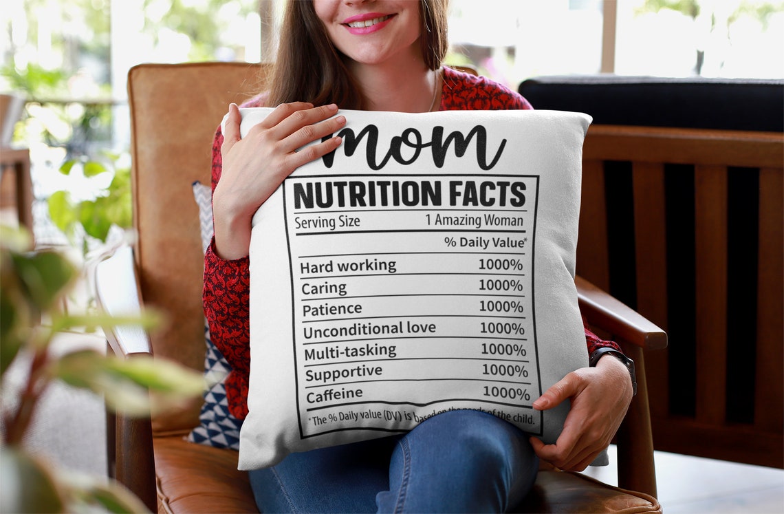 Mom Nutrition Facts Svg Png Eps Jpg Design Files, Mothers Day Design ...