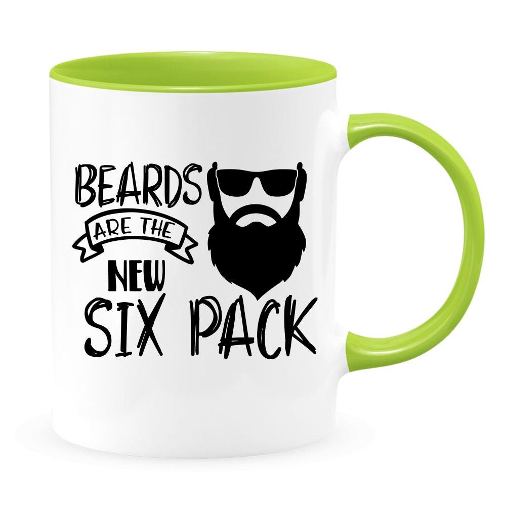 Beards Are the New Six Pack Two-toned Coffee Mug Cup Funny - Etsy