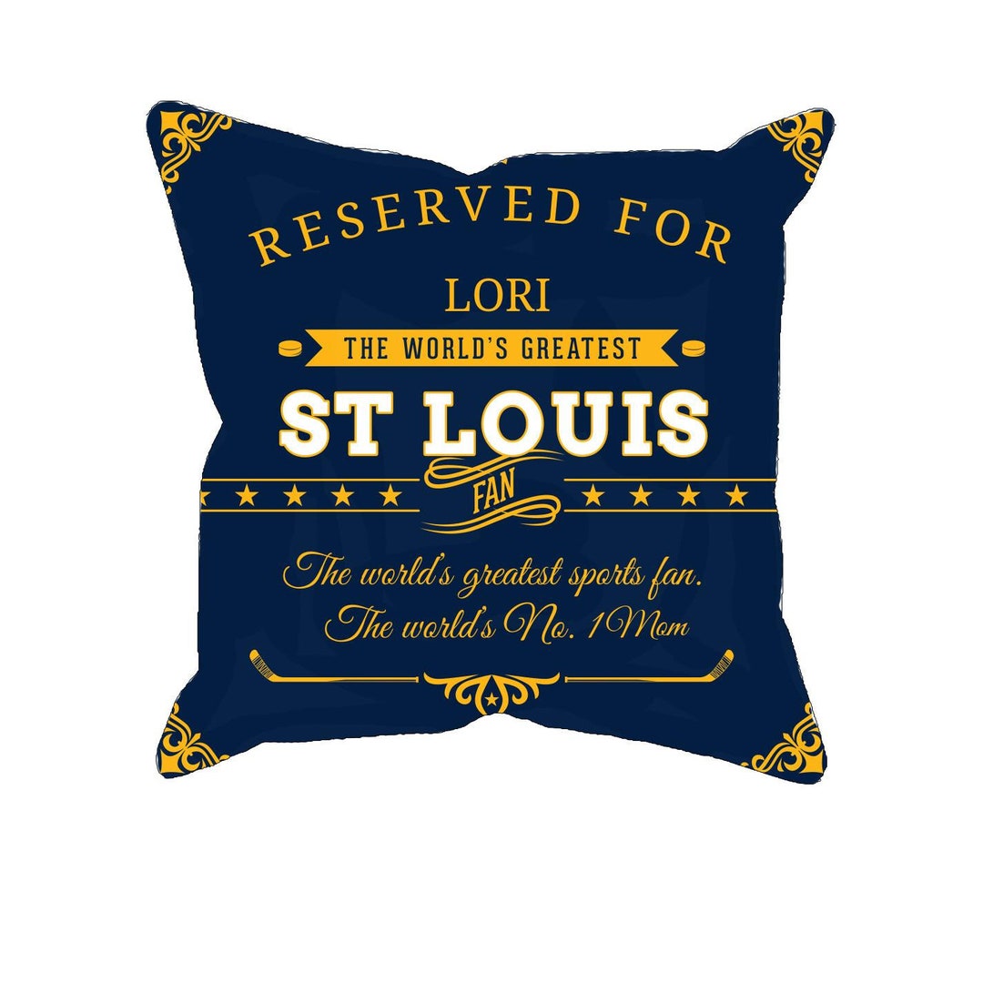 Personalized St. Louis Hockey Pillow Case, Unique Custom Gift for St ...