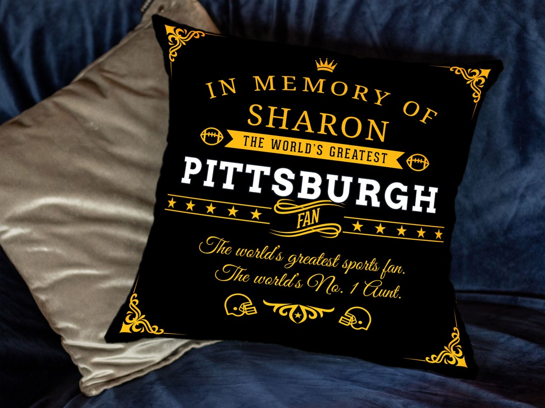Personalized Pittsburgh Memorial Football Pillow, Unique Custom Gift in ...