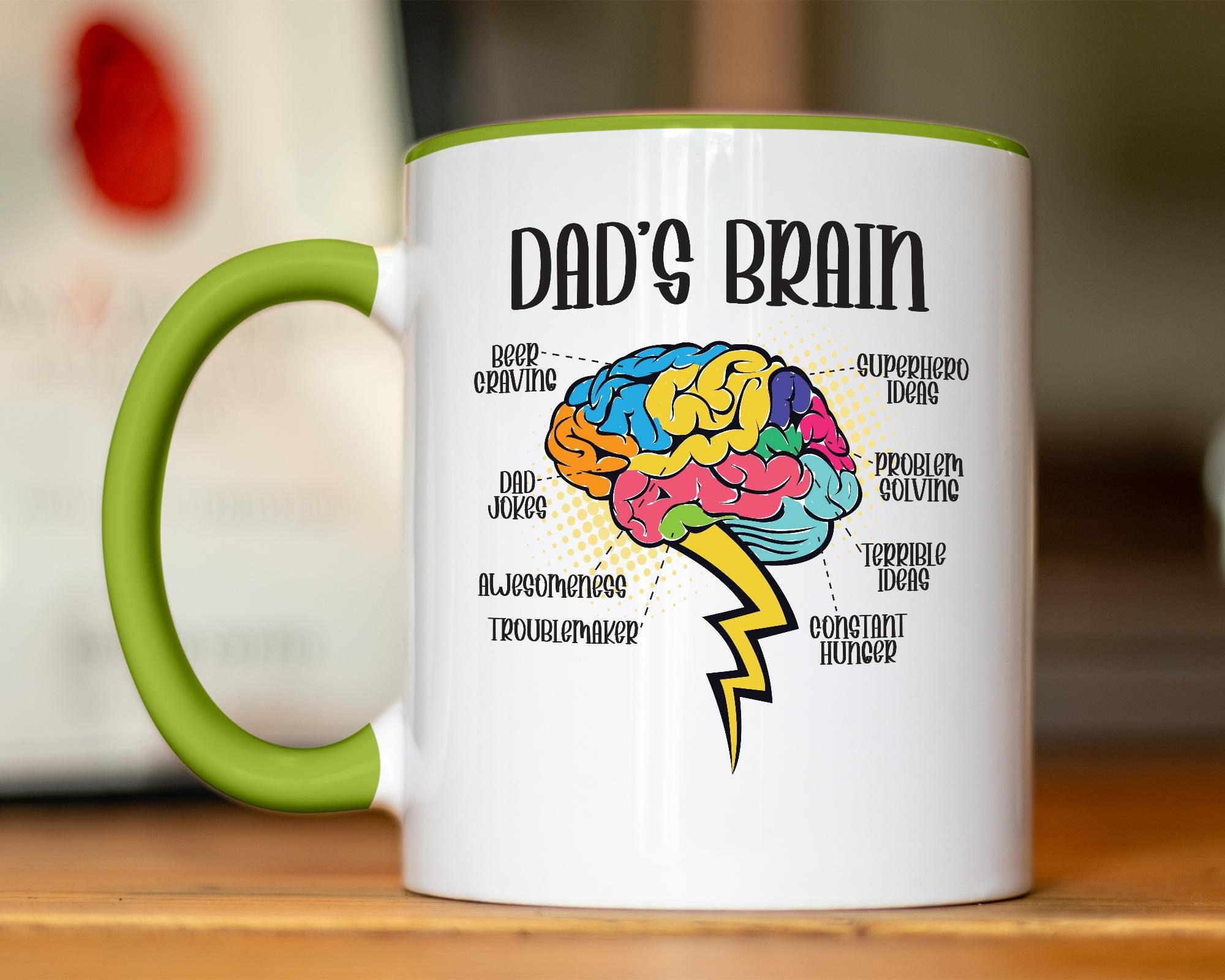 Dads Brain Jokes Problem Solving Superhero Awesome Trouble | Etsy