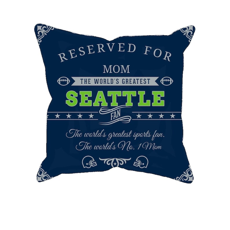 Personalized Seattle Football Pillow Case Unique Custom Gift - Etsy