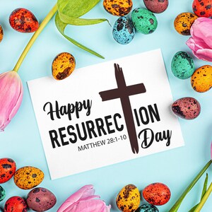Happy Resurrection Day Easter Svg Png Eps Jpeg, Jesus is Risen ...