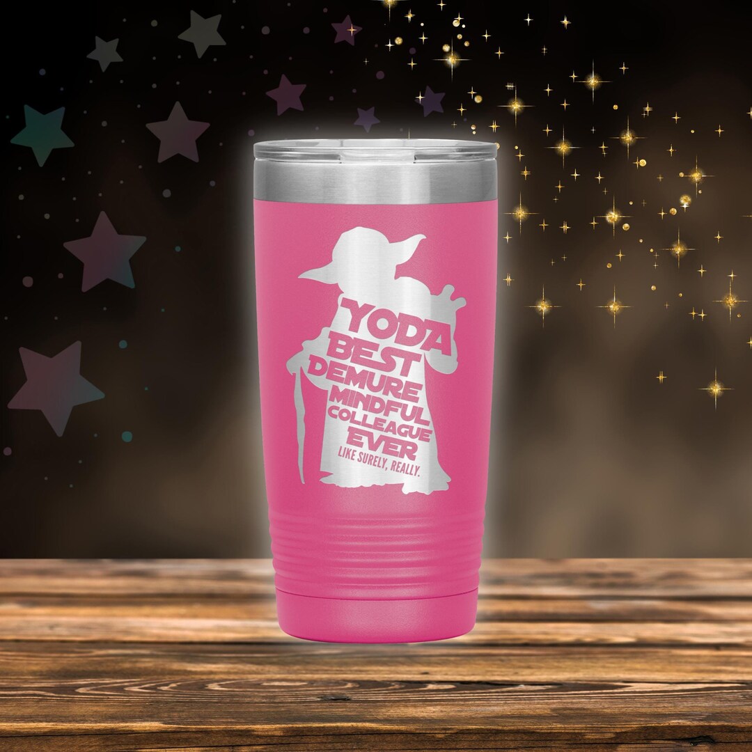 Yoda Best Demure Mindful Colleague Ever 20 Unzen Thermobecher, edel ...