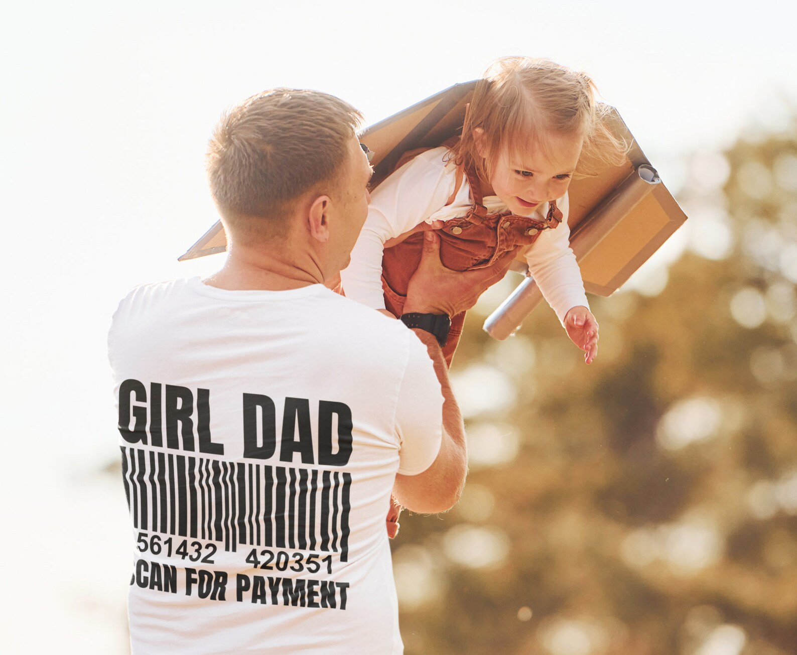 Dad of Girl Scan Barcode for Payment Svg Png Eps Jpg Design Files ...