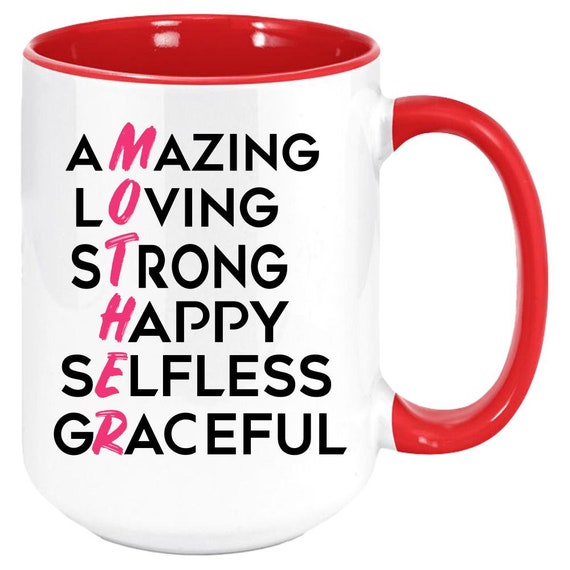 Mom Mother Acronym Mug Mom Coffee Mug Mothers Day Gifts | Etsy