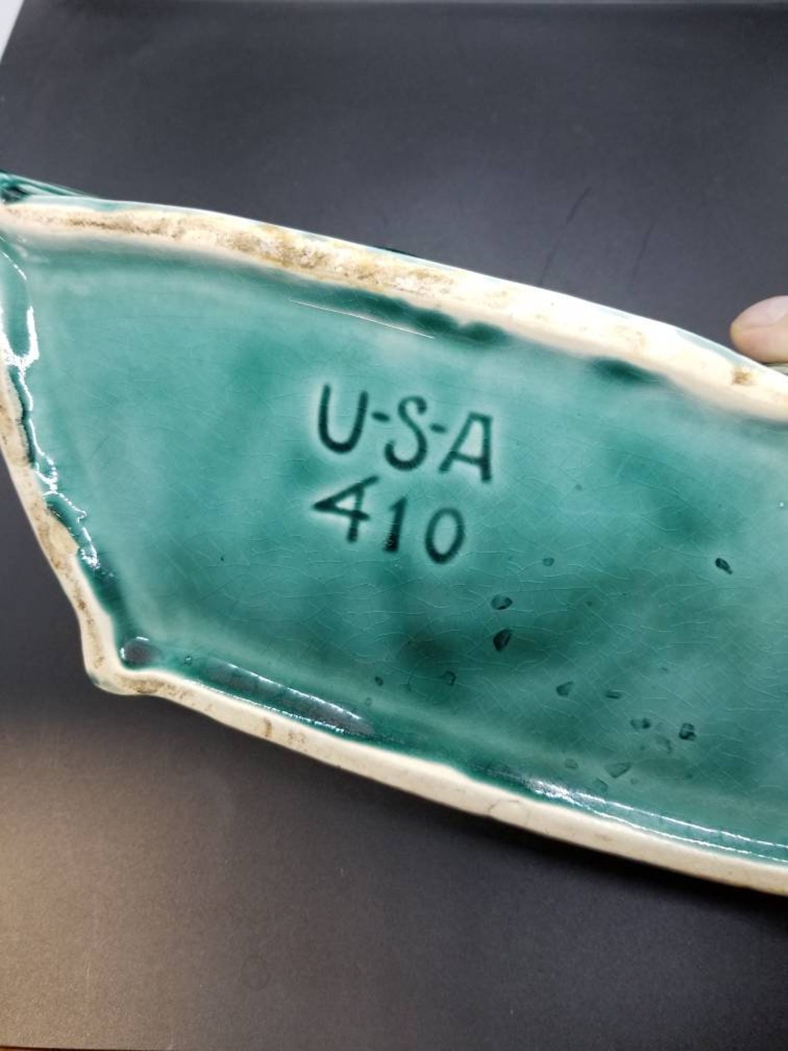 Fence Paddock Corral Pottery Planter 410 Usa Green Turquoise | Etsy