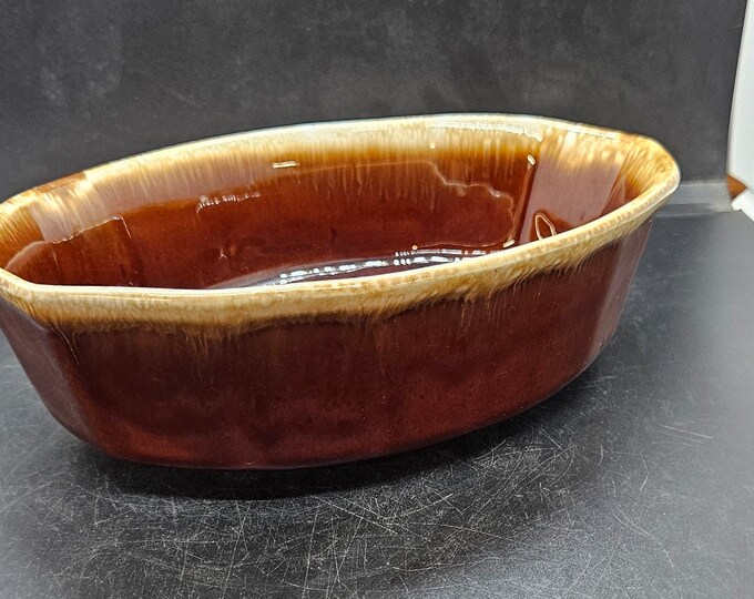 Mccoy Pottery Brown Drip 9" Casserole Dish 7070 - Etsy