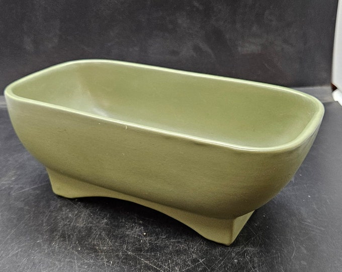 Mccoy Pottery Floraline Matte Green 418 Rectangular Planter - Etsy