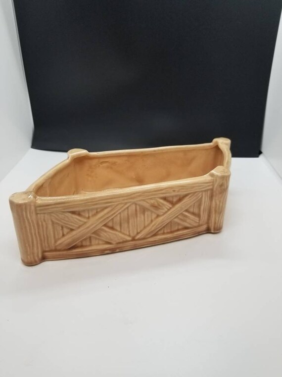 Fence paddock stockade pottery planter 410 USA pink | Etsy