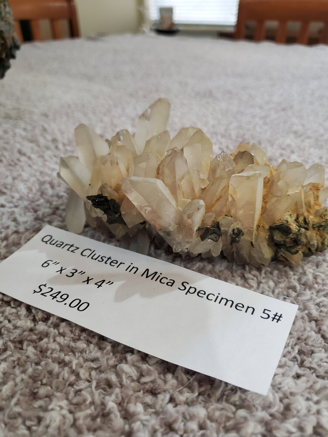 Quartz Cluster in Mica Specimen - Etsy