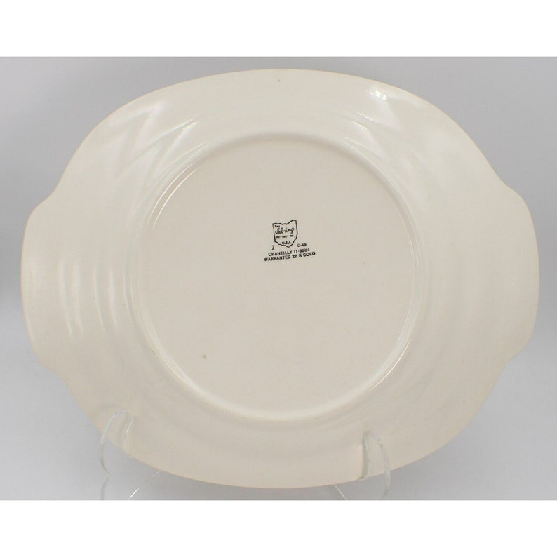 Sebring Pottery Co. Chantilly Platter IT-S284 Warranted 22 K Gold 1940 ...