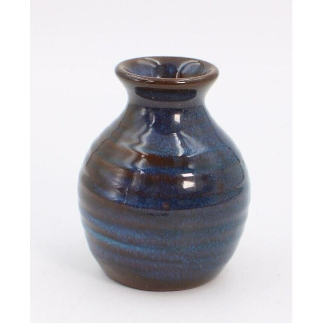 Rackliffe Pottery Blue Ware Studio Pottery Ribbed Vase Blue - Etsy