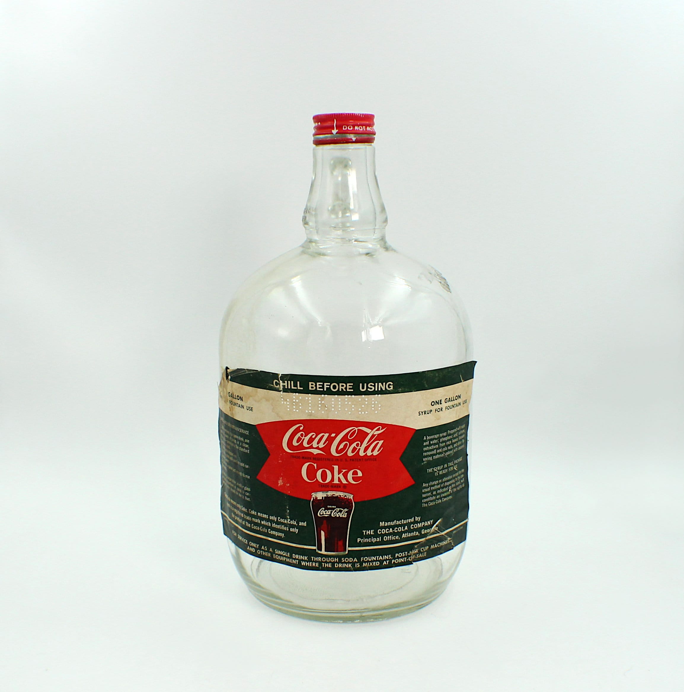 Vintage Coca-cola One Gallon Syrup Jar With Fish Tail Label Logo - Etsy