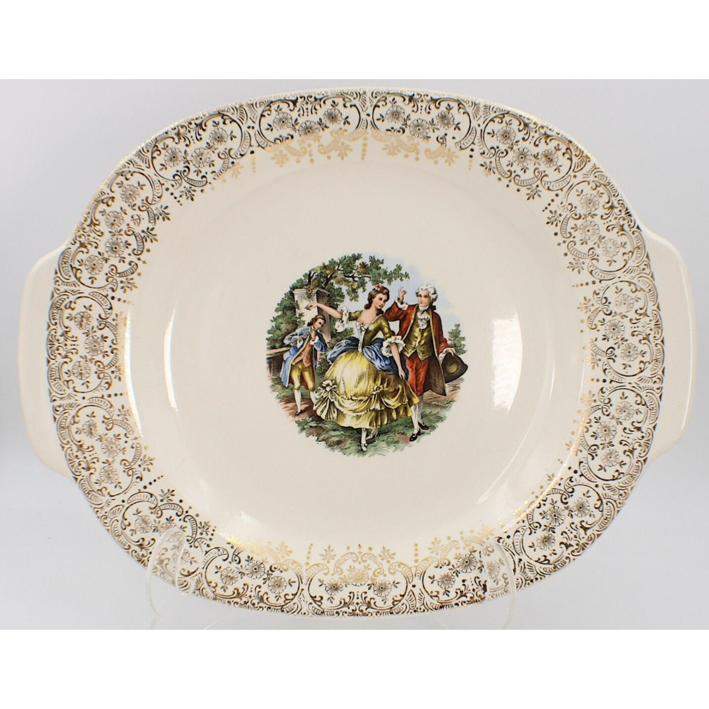 Sebring Pottery Co. Chantilly Platter IT-S284 Warranted 22 K Gold 1940 ...