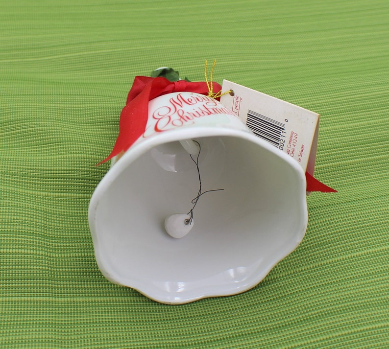 Vintage Lot of White Ceramic Christmas Bells Set of 3 - Etsy