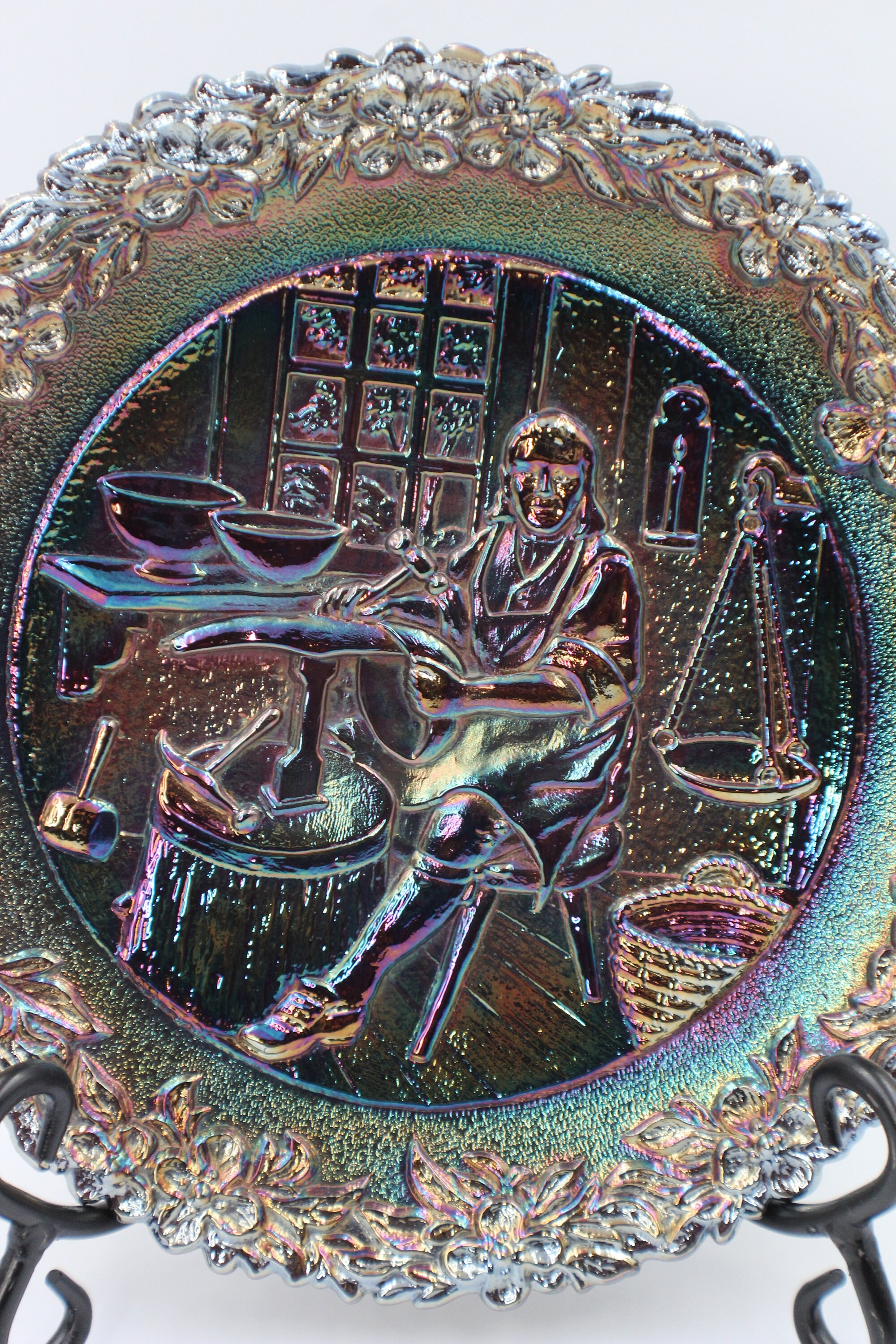 Fenton No. 6 1975 Carnival Collector Plate Paul Revere - Etsy