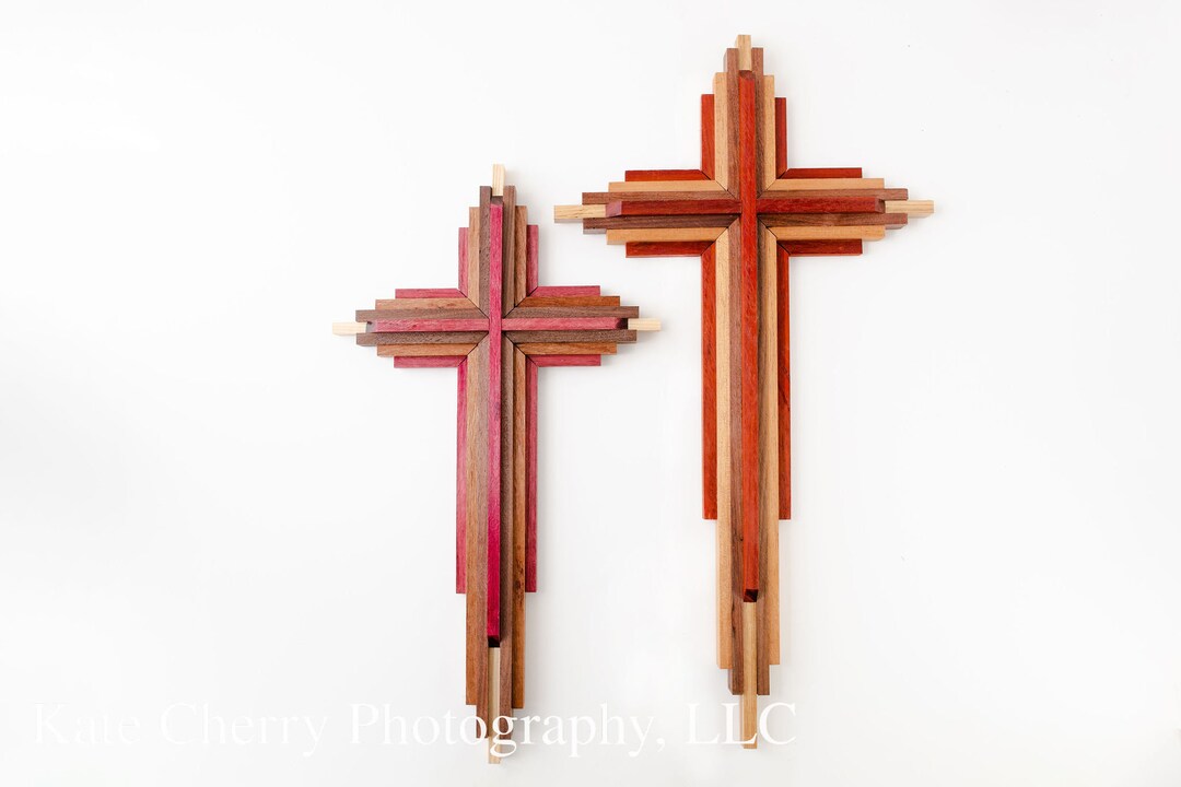 20" Hanging Layered Cross - Etsy