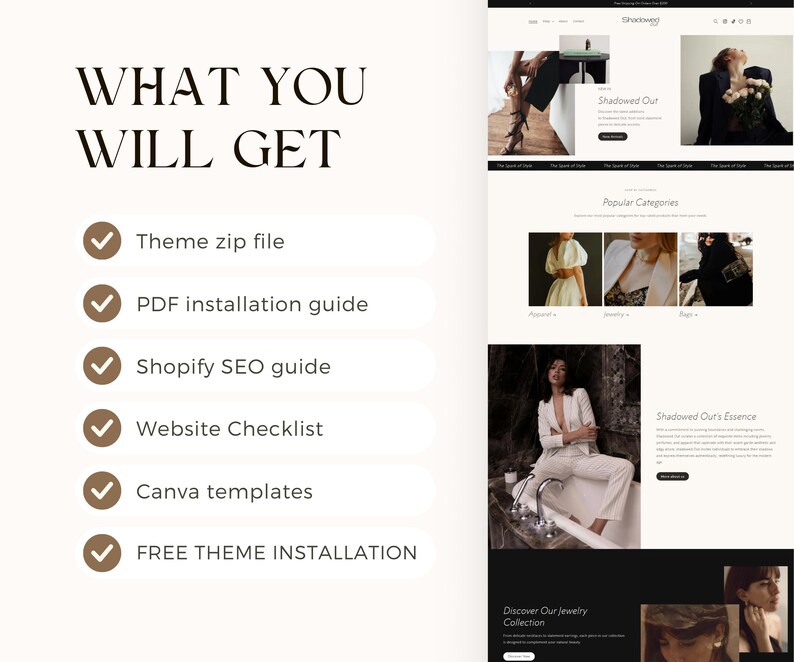 Minimal Dark Shopify Theme for Fashion & Lifestyle, Modern Luxury ...