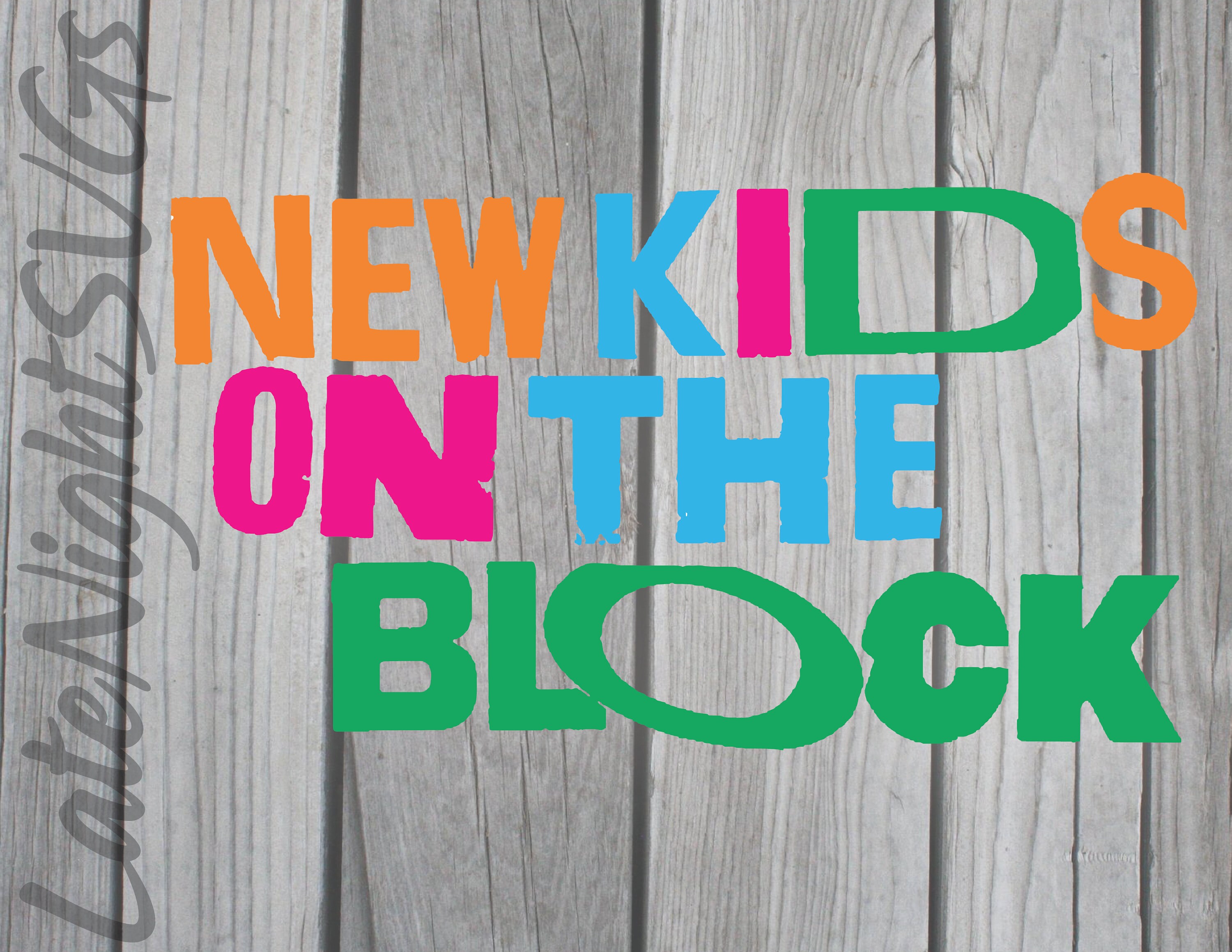 Retro NKOTB New Kids on the Block Cut Print svg png Digital | Etsy