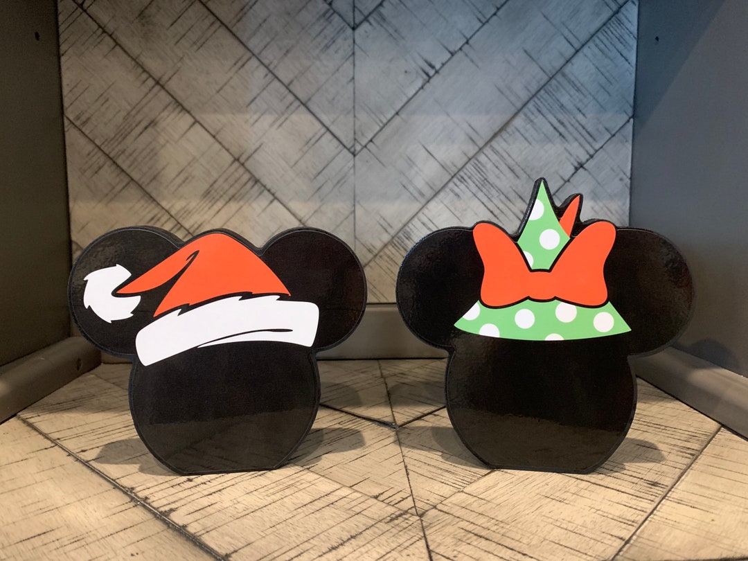 Mickey and Minnie - Santa and Elf - Christmas Set - Etsy