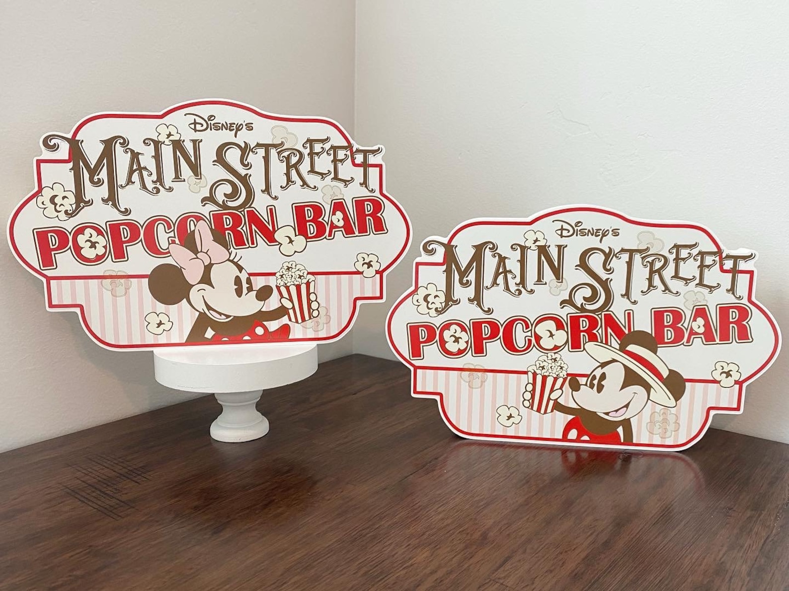 Mickey Main Street Popcorn Bar - Disney Decor - Etsy