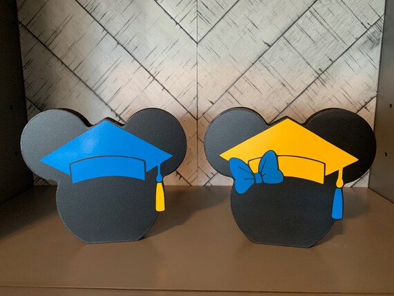 Mickey and Minnie Graduation Set Custom Graduation Decor | Etsy
