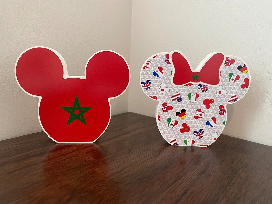 Mickey and Minnie Epcot Morocco Set Disney Decor Park - Etsy