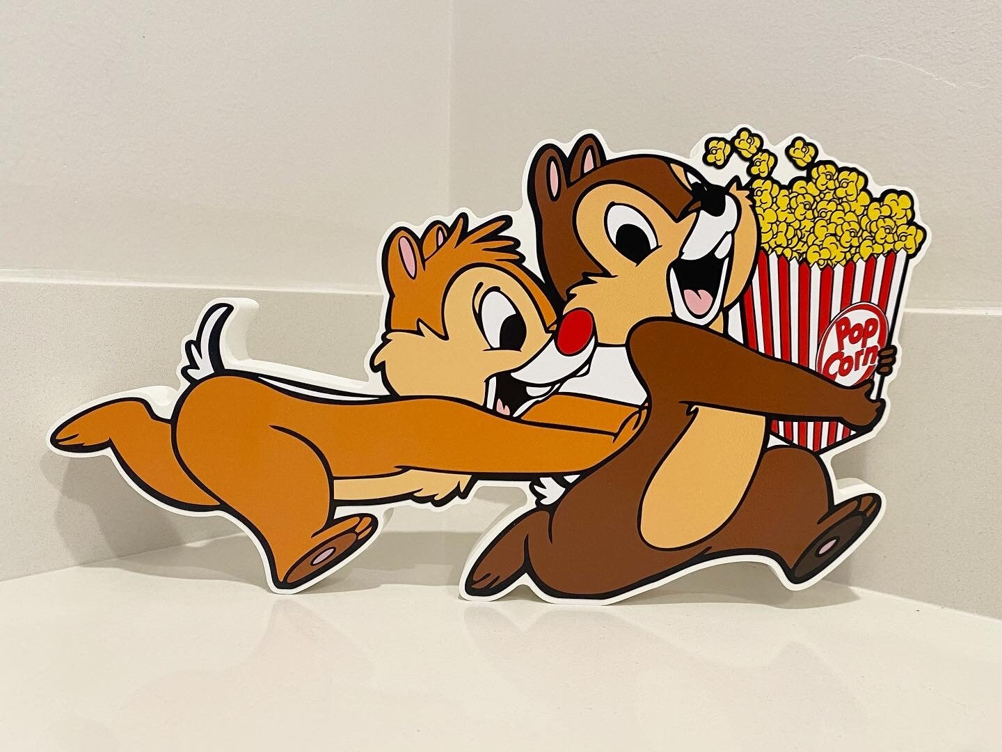Chip 'n' Dale Popcorn Run Disney Decor - Etsy