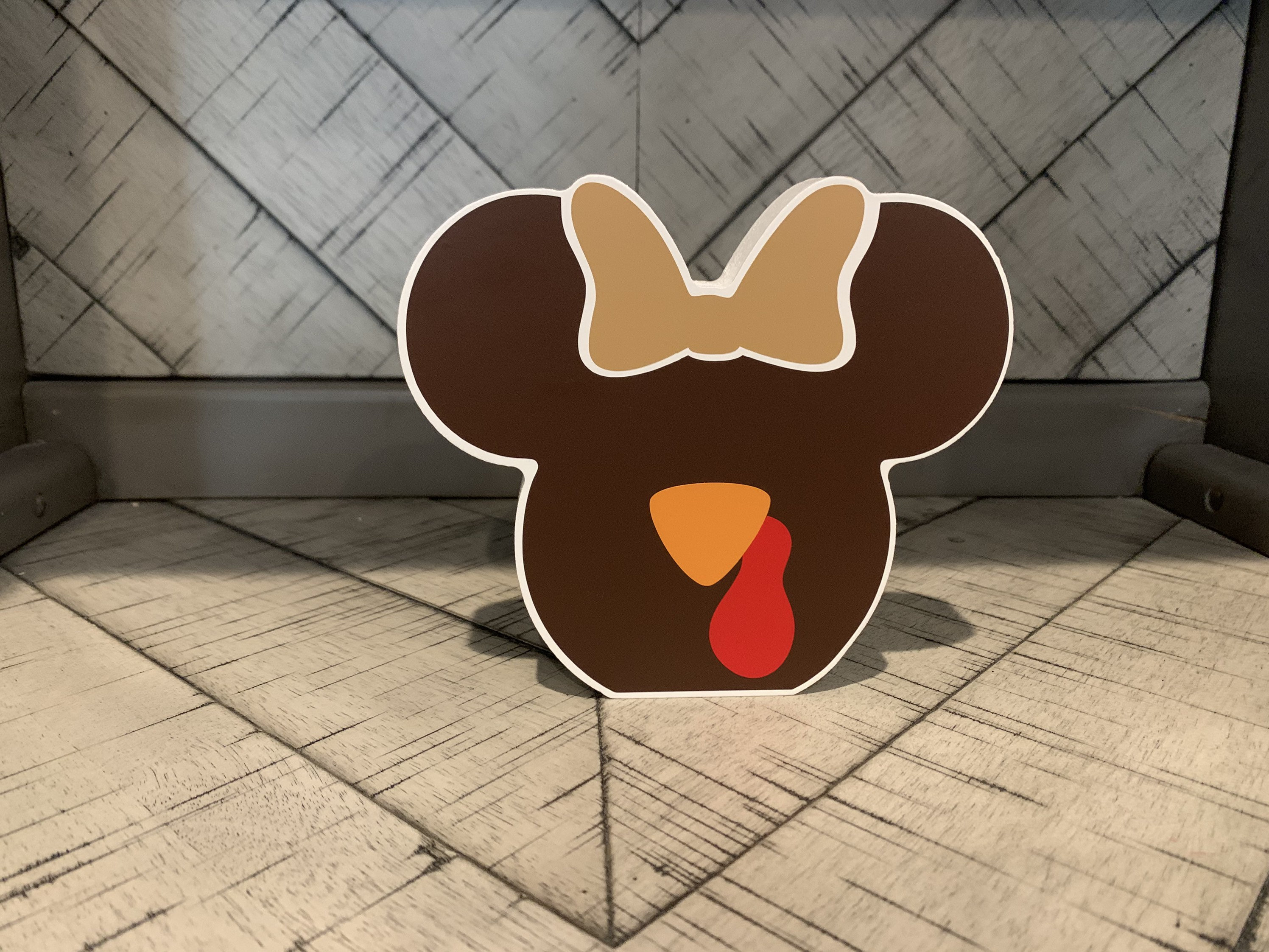 Mickey and Minnie Turkey Decor Thanksgiving Decor Disney - Etsy