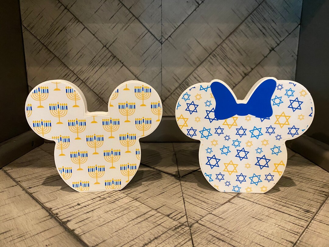 Mickey and Minnie Hanukkah - Disney Decor - Etsy
