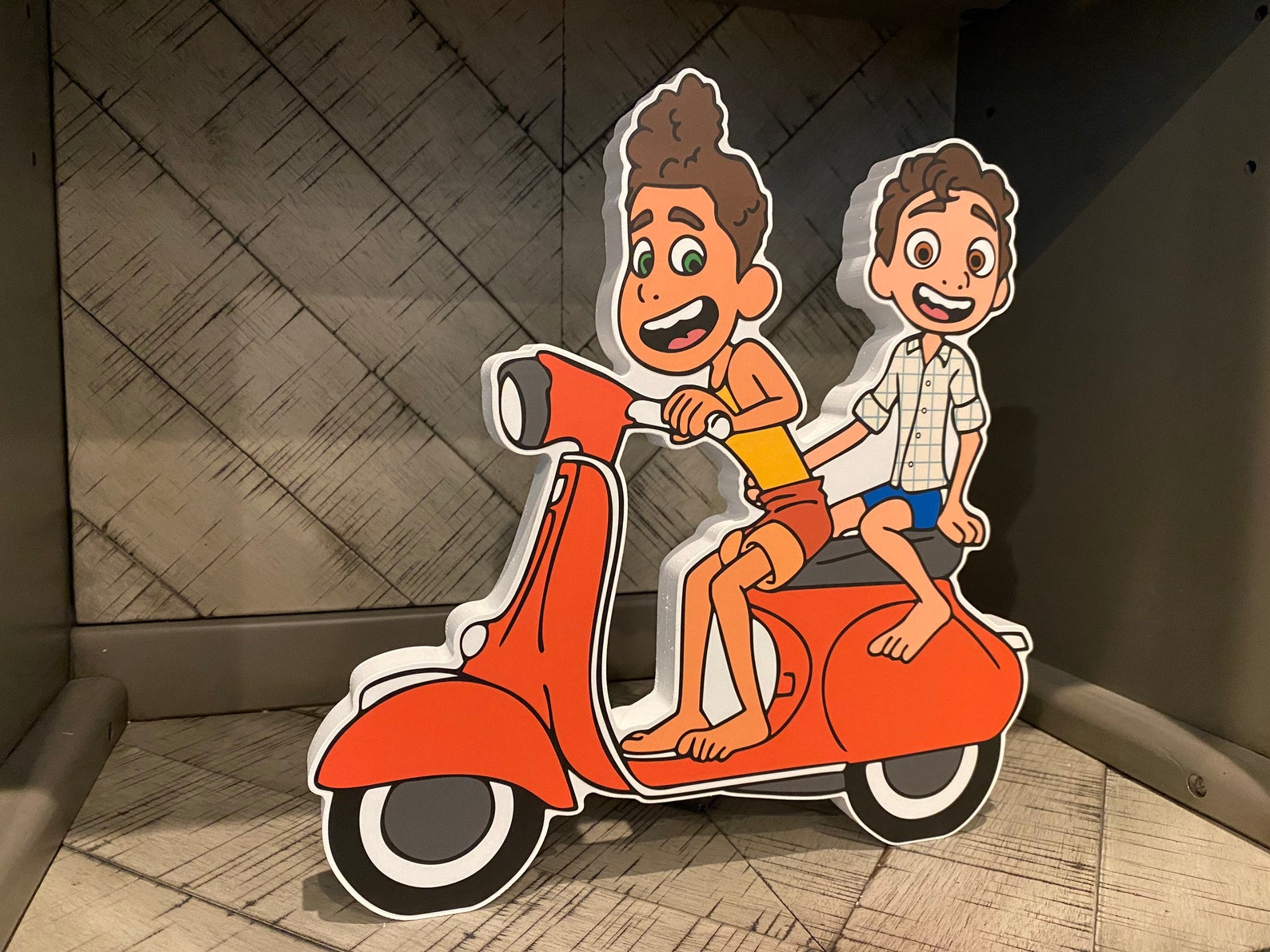 Vespa Disney Decor Luca and Alberto Luca Decor | Etsy