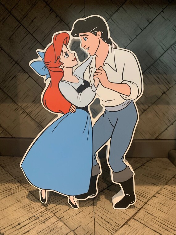 Ariel And Eric Standing Silhouette