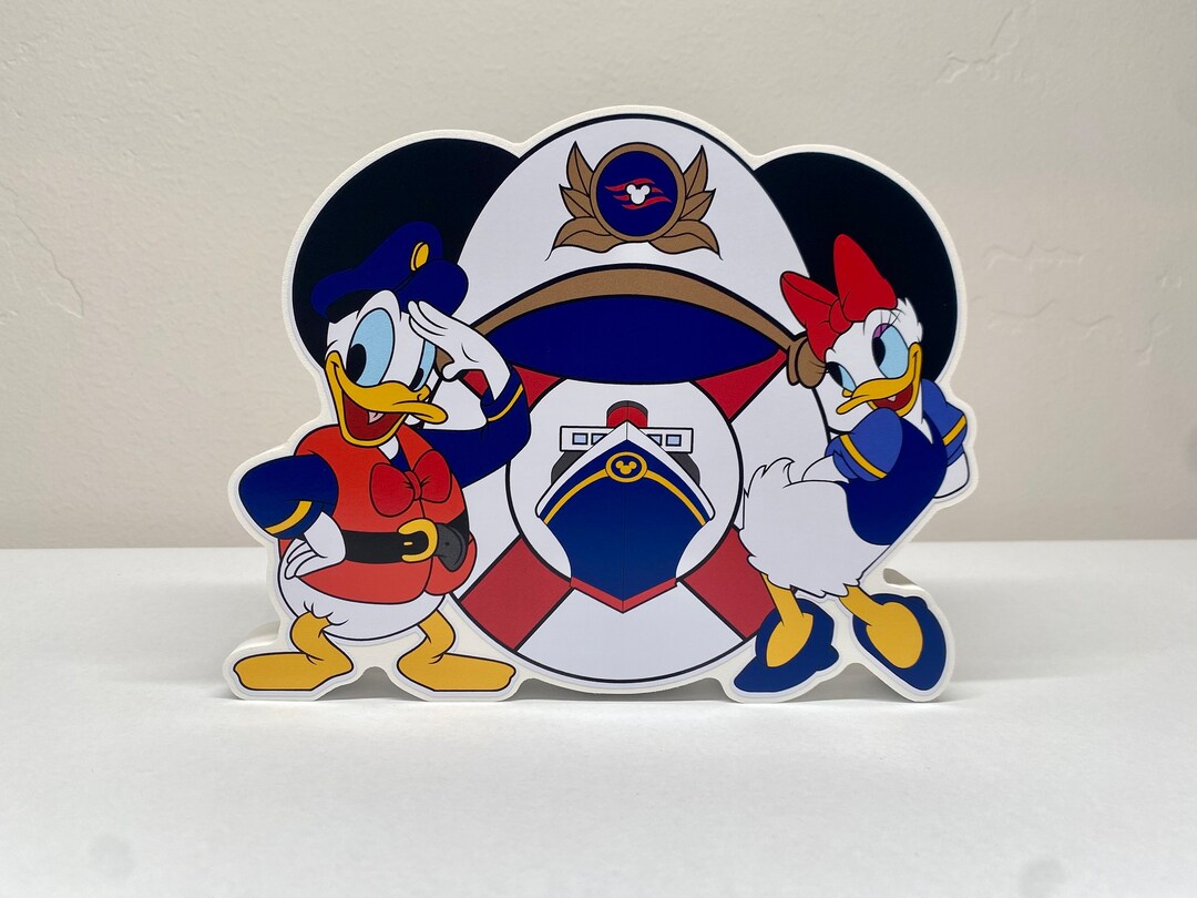 Donald and Daisy Cruise Line - Disney Decor - Disney Cruise - Etsy