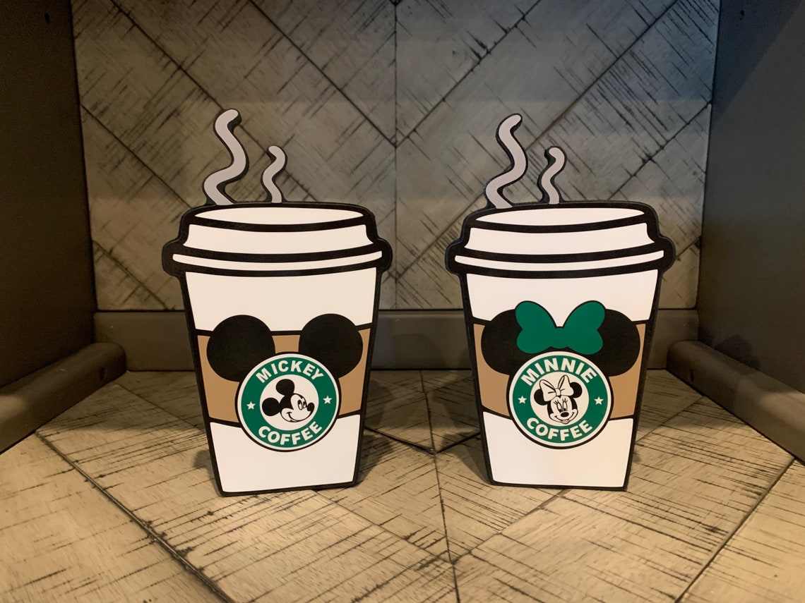 Mickey and Minnie Coffee Disney Decor Disney Coffee | Etsy