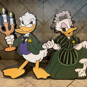 Donald and Daisy Haunted Mansion - Disney Decor - Halloween Decor - Etsy