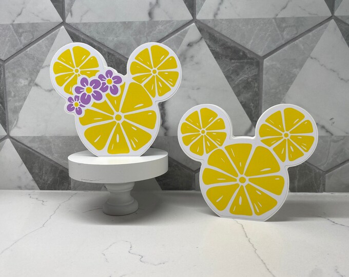 Mickey and Minnie Lemons - Disney Decor - Summer Decor - Etsy