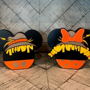 Mickey and Minnie Scarecrow Set Disney Home Decor - Etsy