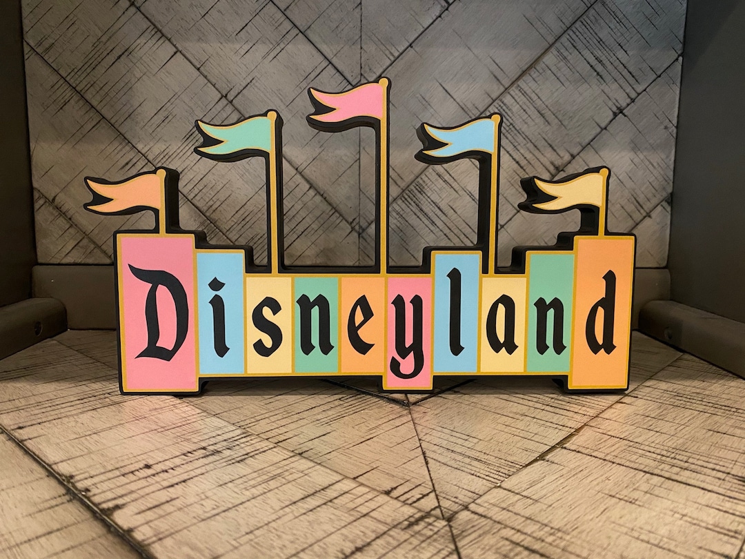 Disneyland Sign Disney Decor Disneyland - Etsy