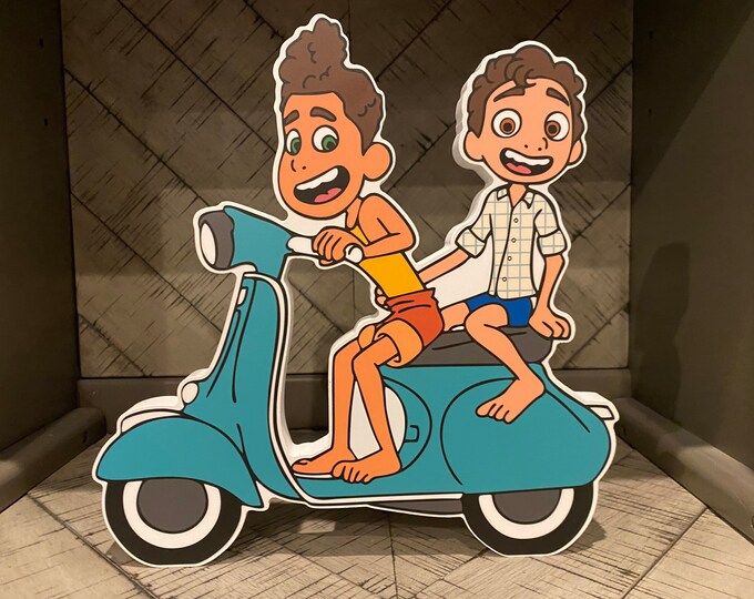 Vespa Disney Decor Luca and Alberto Luca Decor - Etsy
