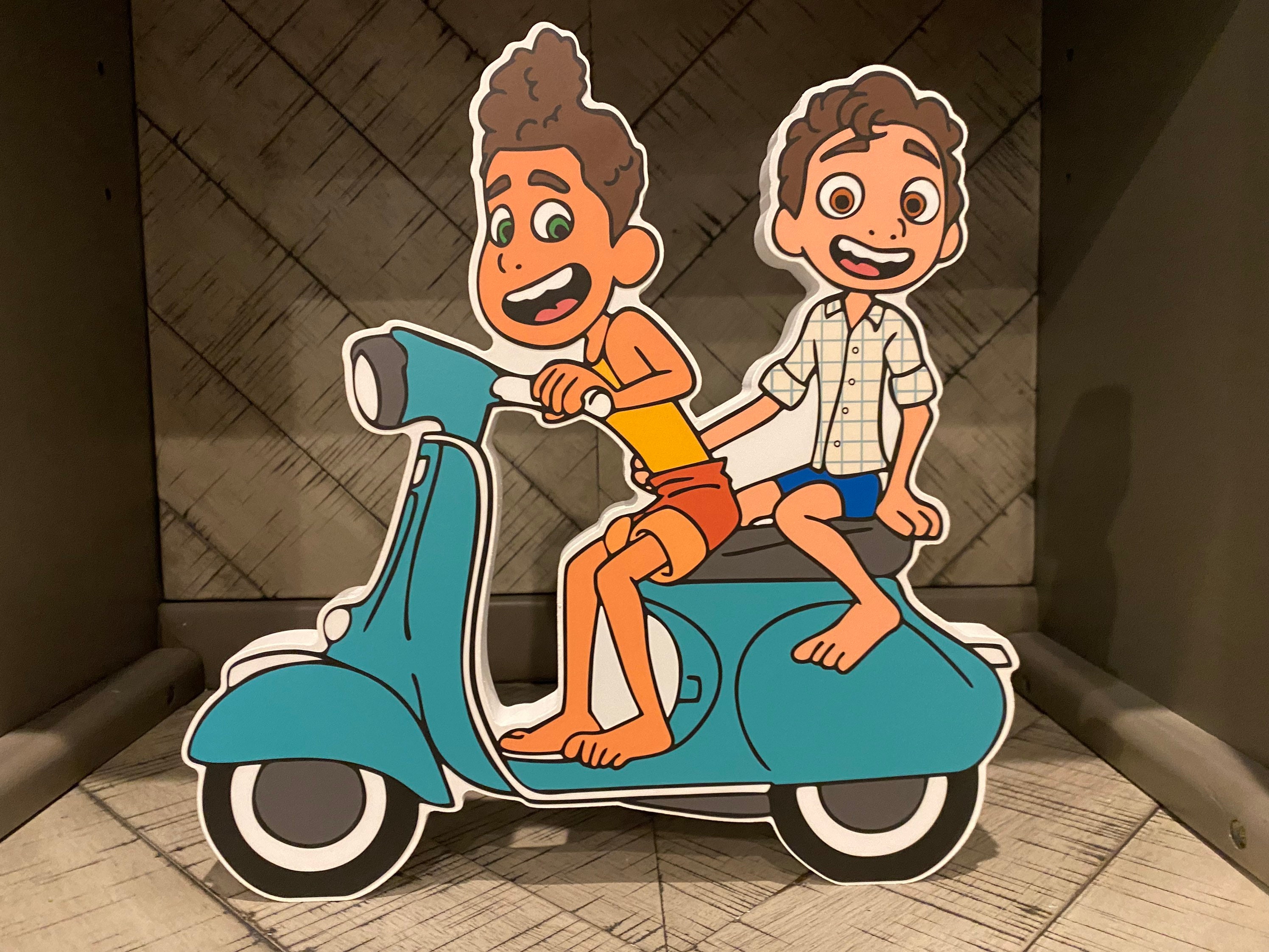 Vespa Disney Decor Luca and Alberto Luca Decor | Etsy