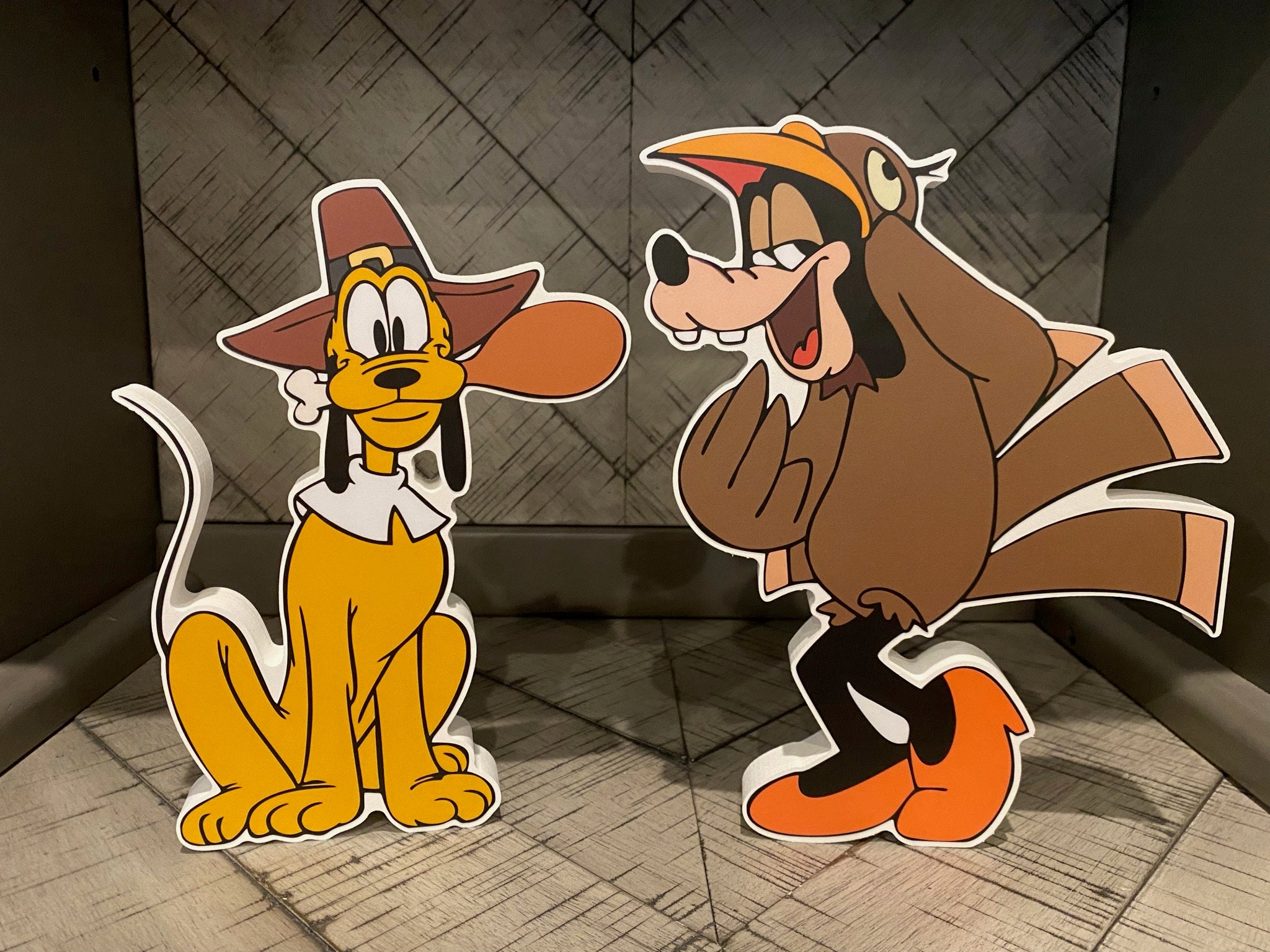 Turkey Goofy and Pluto Disney Decor Thanksgiving Decor - Etsy