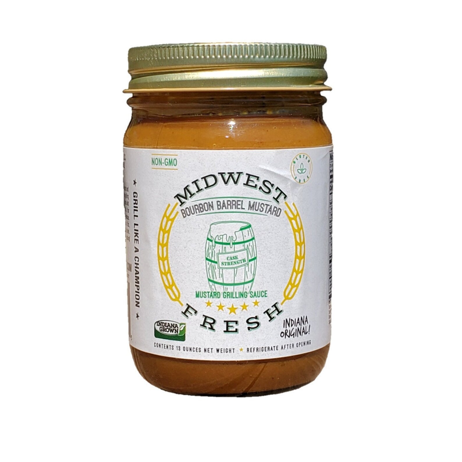 Bourbon Barrel Mustard Midwest Fresh - Etsy