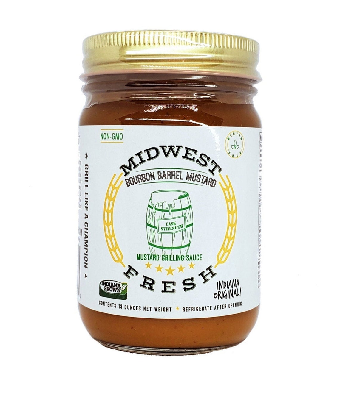 Bourbon Barrel Mustard Midwest Fresh - Etsy