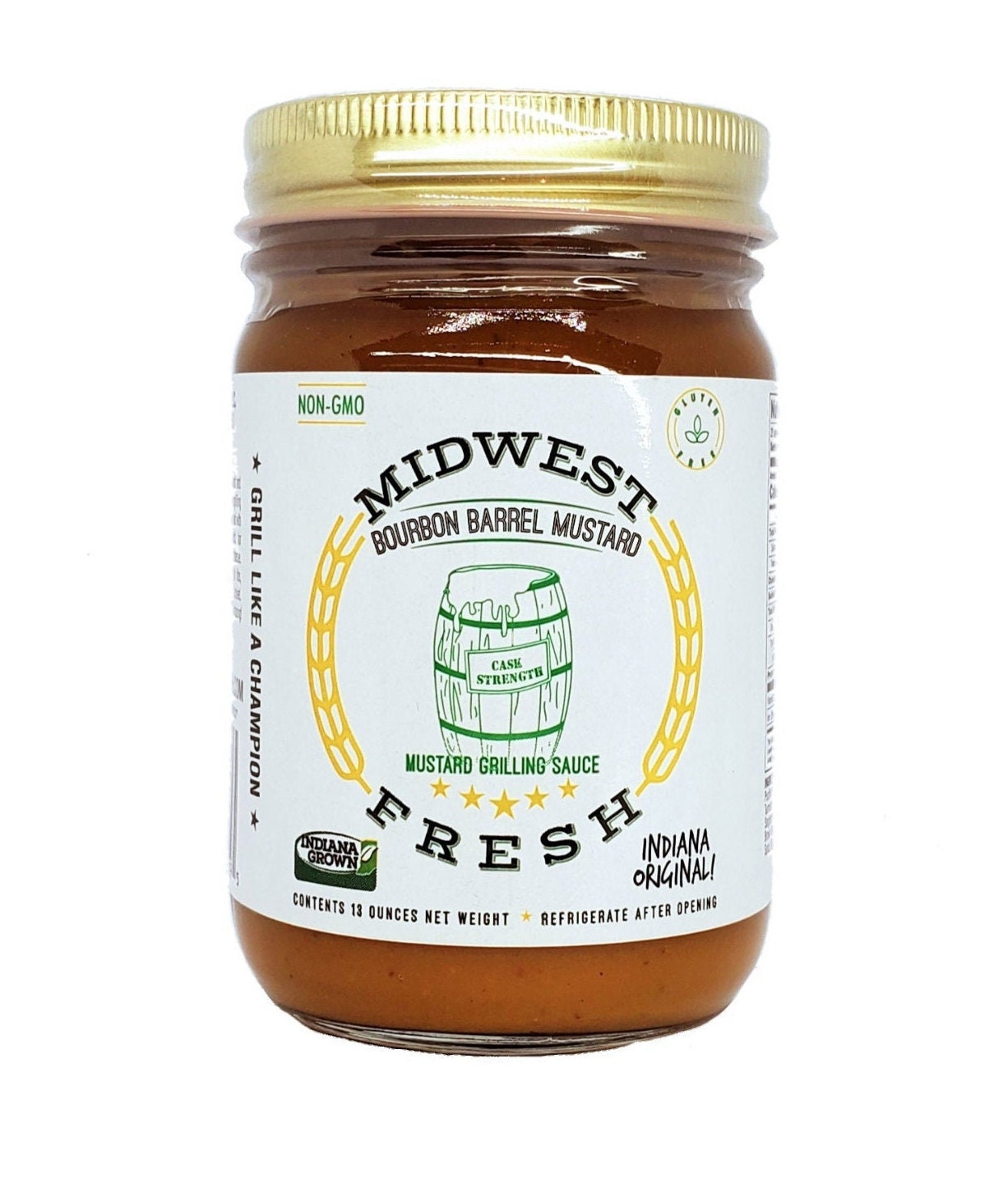 Bourbon Barrel Mustard Midwest Fresh - Etsy